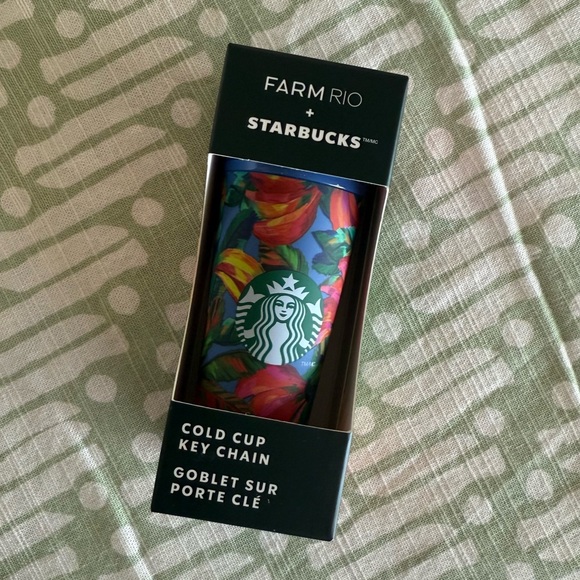 Starbucks | Accessories | Nib Starbucks X Farm Rio Cup Keychain | Poshmark